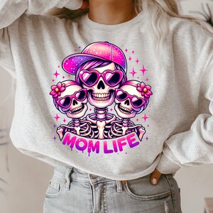 Mom Life PNG, Skeleton Mom Clipart, Mom Skull PNG Design, Mothers Day ...