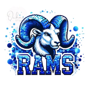 Rams Png,mascot Png, Sport Png, Blue Silver Sequin Png, Game Day Png ...