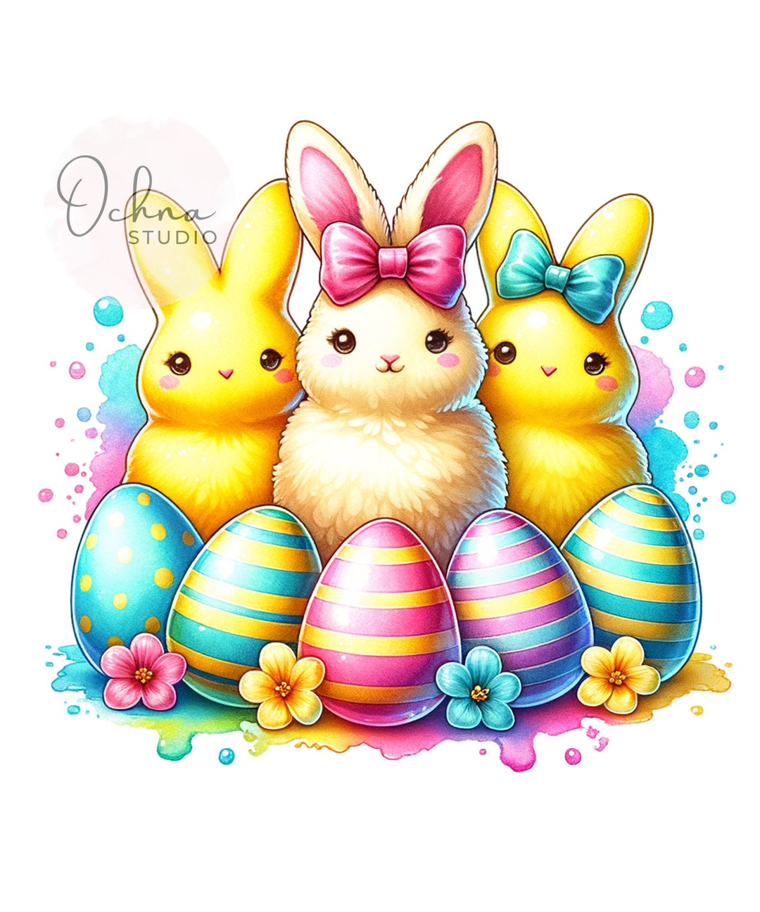 Easter Peeps, Easter Bunny Clipart, Cute Bunnies PNG, Easter Peeps ...