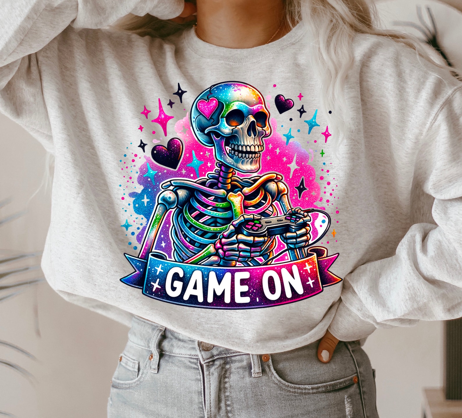 Game on PNG, Skeleton Gamer Clipart, Snarky Skeleton Clipart, Gaming ...