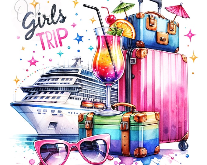 Cruise Girls PNG, Cruise Clipart Shirt Sublimation Design, Download PNG ...
