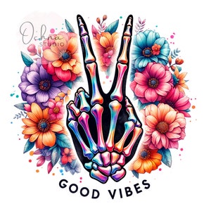 Good Vibes Png, Skeleton PNG, Summer Vibes PNG, Funny Summer Skeleton ...