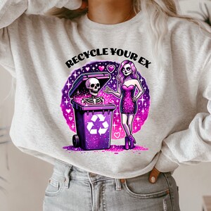 Recycle Your Ex PNG, Snarky Skeleton Clipart, Sarcastic Png, Ex ...