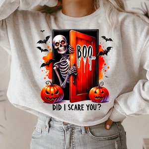 Boo Did I Scare You PNG, Spooky Summer Skeleton Clipart, Halloween ...