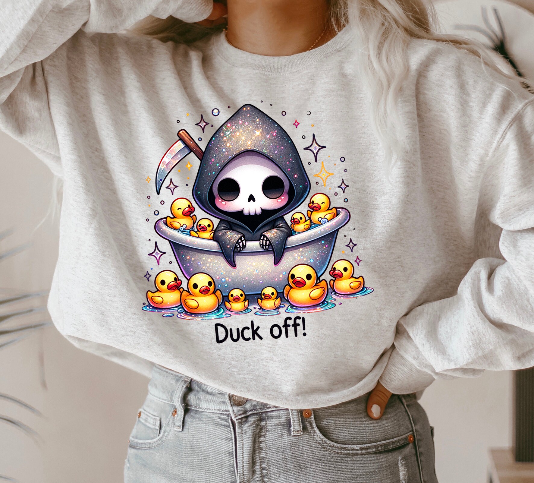 Funny Duck off PNG, Grim Reaper Png, I Don't Give a Duck PNG, Snarky ...