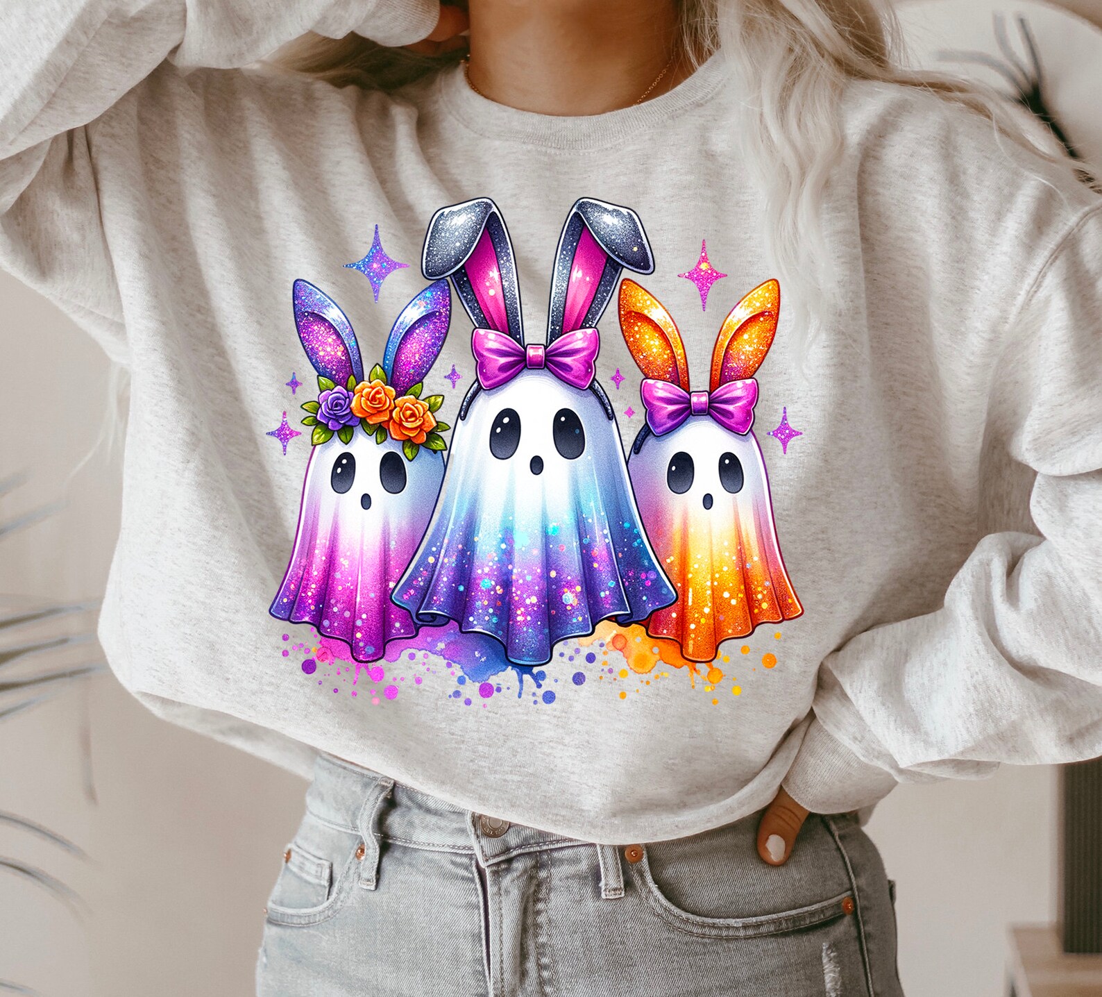 Ghost Easter Bunny PNG, Cute Ghosts, Spooky Easter Clipart, Funny ...