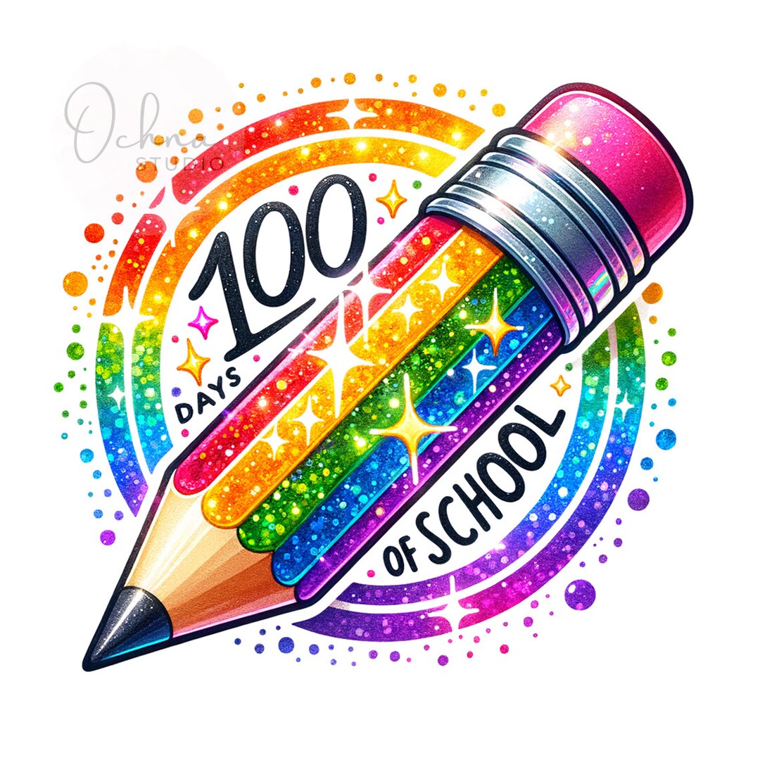 100 Days of School PNG, Back to School Png,pencil Png, Teacher Svg ...