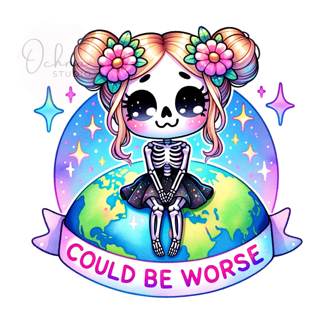Skeleton Girl PNG, Could Be Worse Png, Cute Skeleton Clipart, Skeleton ...