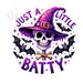 Just A Little Batty PNG, Skeleton PNG, Spooky Halloween Clipart, Bat ...