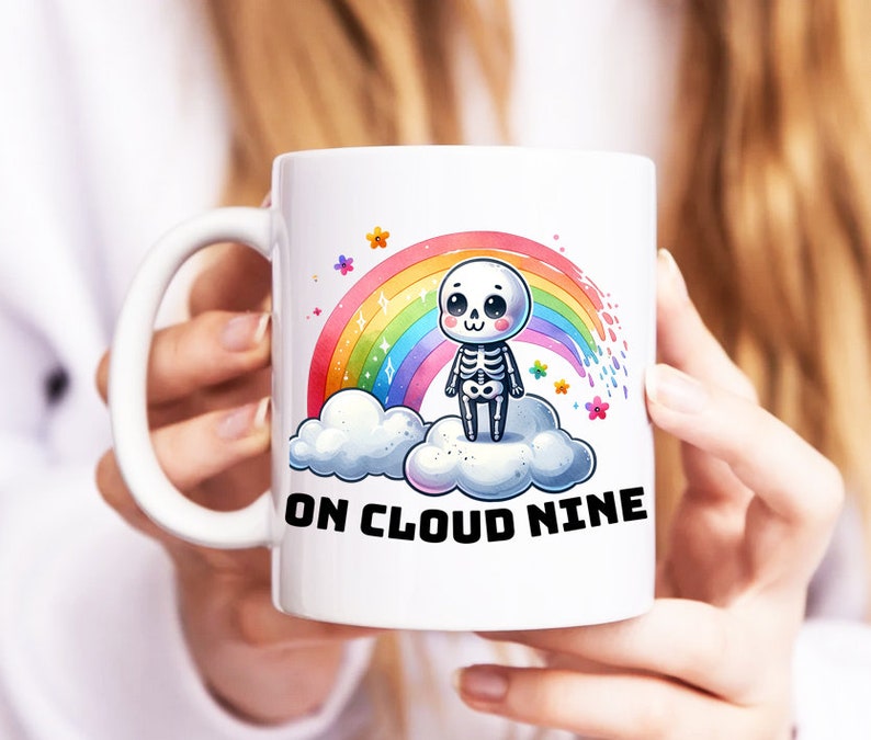 On Cloud Nine PNG, Goth Skeleton Clipart, Grim Reaper, Spooky ...
