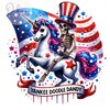 Patriotic Skeleton PNG, 4th of July Skeleton Clipart, July 4th ...