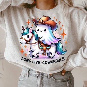 Long Live Cow Ghouls, Howdy Ghouls PNG, Ghouls Clipart, Cottagecore ...