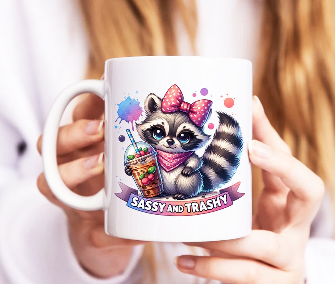 Sassy and Trashy PNG, Funny Raccoon and Opossum Clipart, Raccoon ...