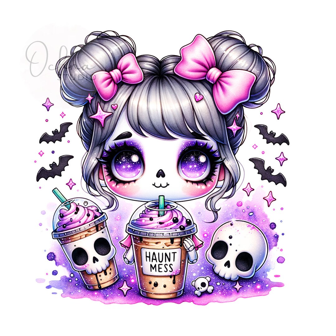 Haunt Mess PNG, Spooky Skeleton Clipart, Haunt Mess Girl, Spooky ...