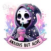 Lost Cause PNG, Snarky Skeleton Clipart, Punk Skeleton, Punk Anti ...
