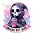 Lost Cause PNG, Snarky Skeleton Clipart, Punk Skeleton, Punk Anti ...