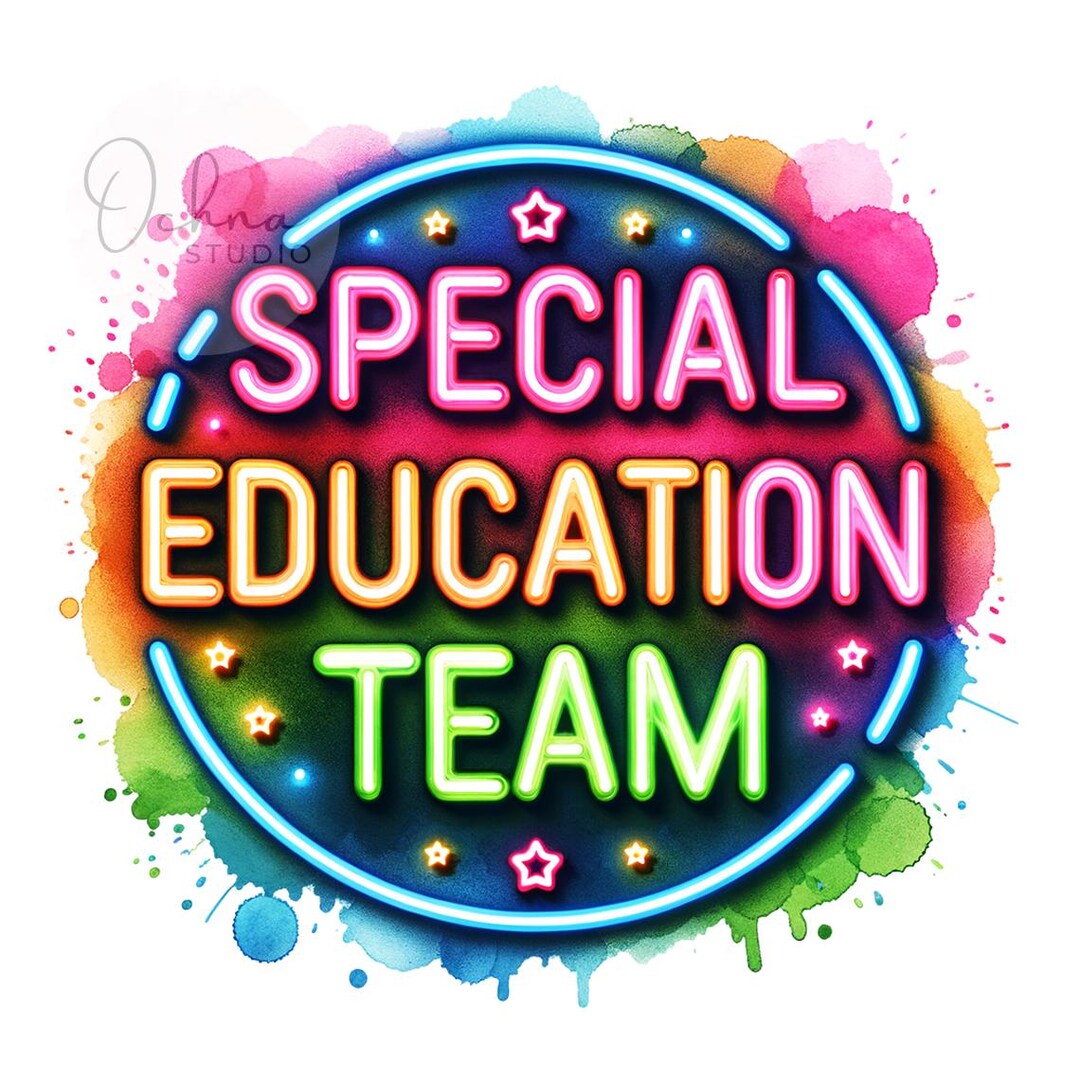Special Education Team PNG, Neon Png, Colorful Neon Png, Sped Teacher ...