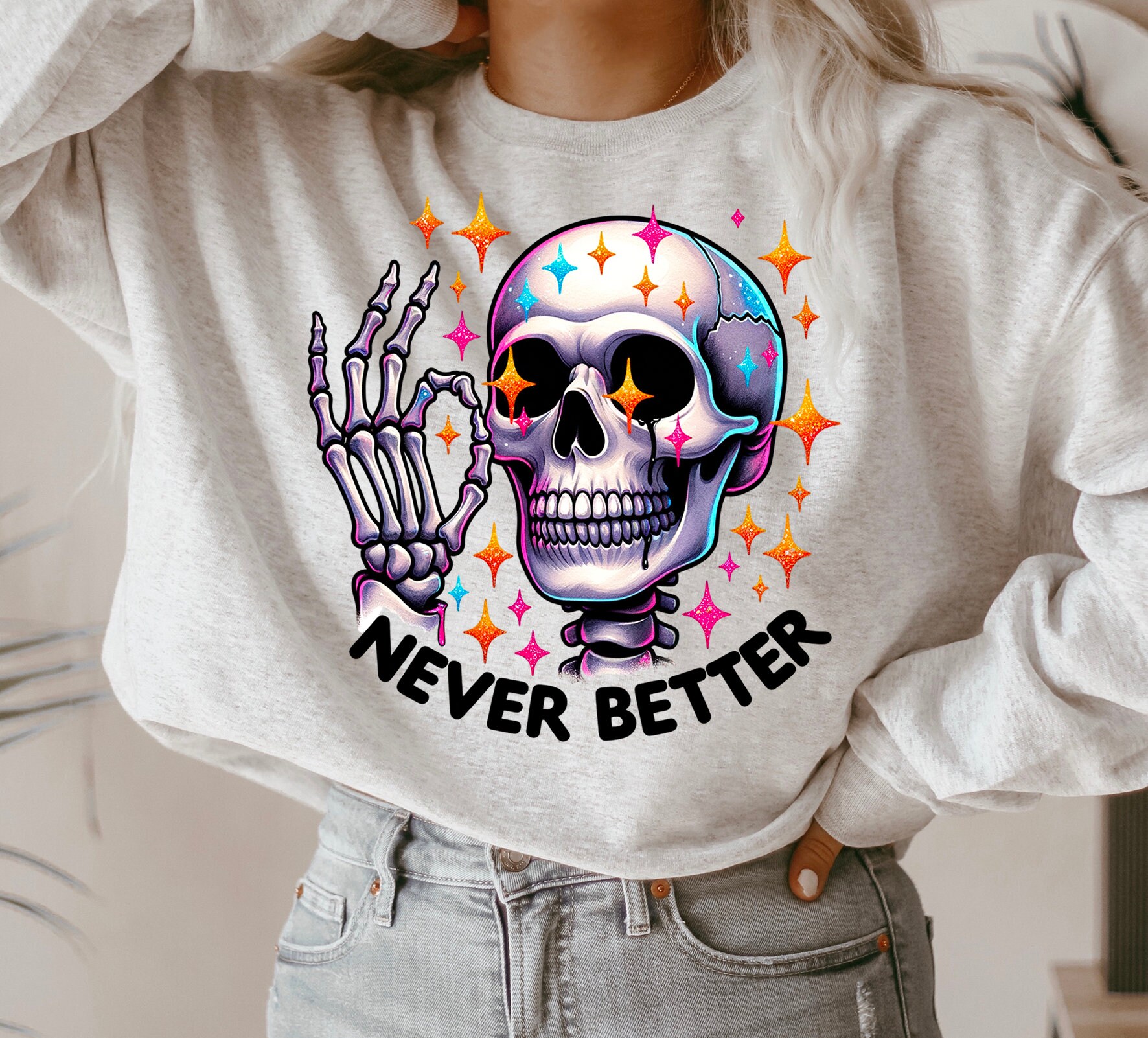 Never Better Skeleton PNG, Snarky Skeleton Clipart, Sarcastic Png ...