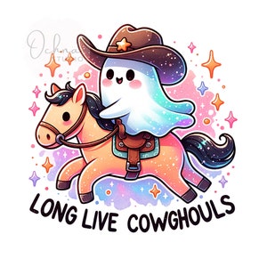 Long Live Cow Ghouls, Howdy Ghouls PNG, Ghouls Clipart, Cottagecore ...