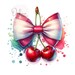 Coquette Cherry PNG, Cherries Sublimation Design, Cherry Clipart ...