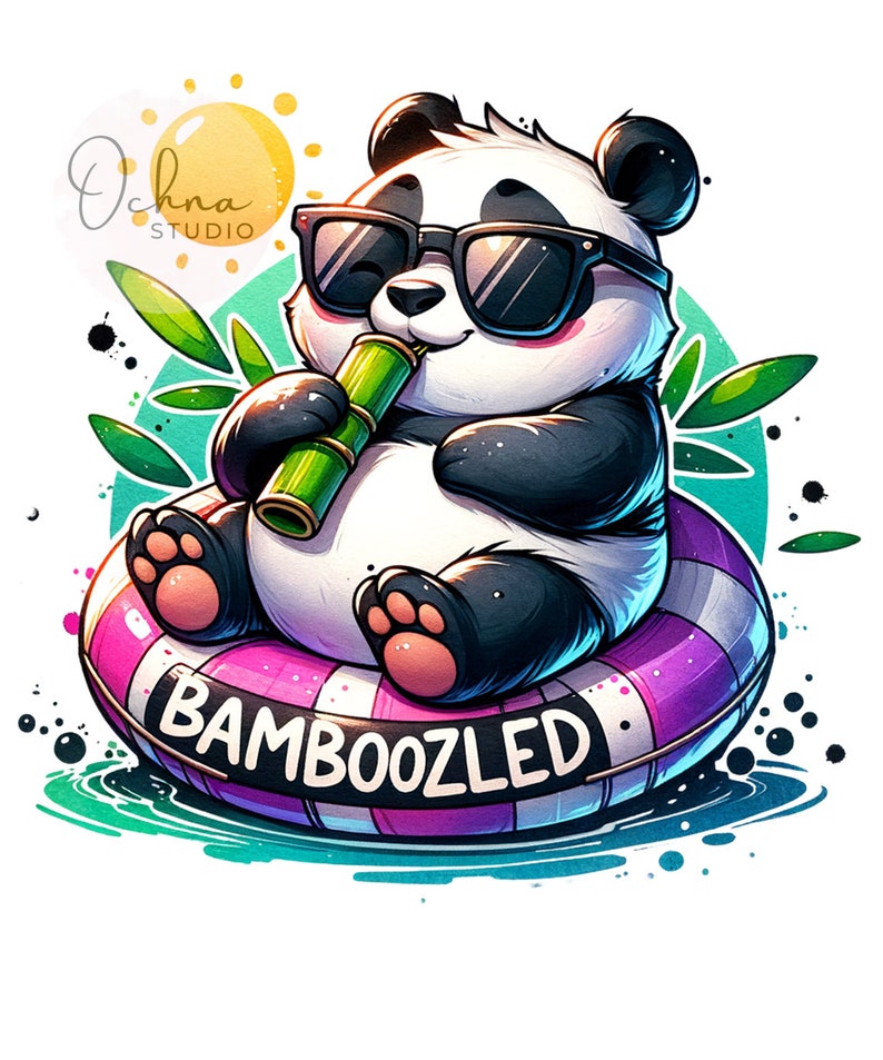 Cute Panda Clipart PNG, Bamboozled Panda Clipart, Funky Panda Png ...