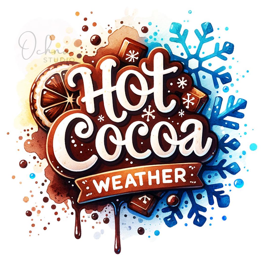 Hot Cocoa Weather PNG, Christmas Png, Christmas Mug PNG, Winter ...