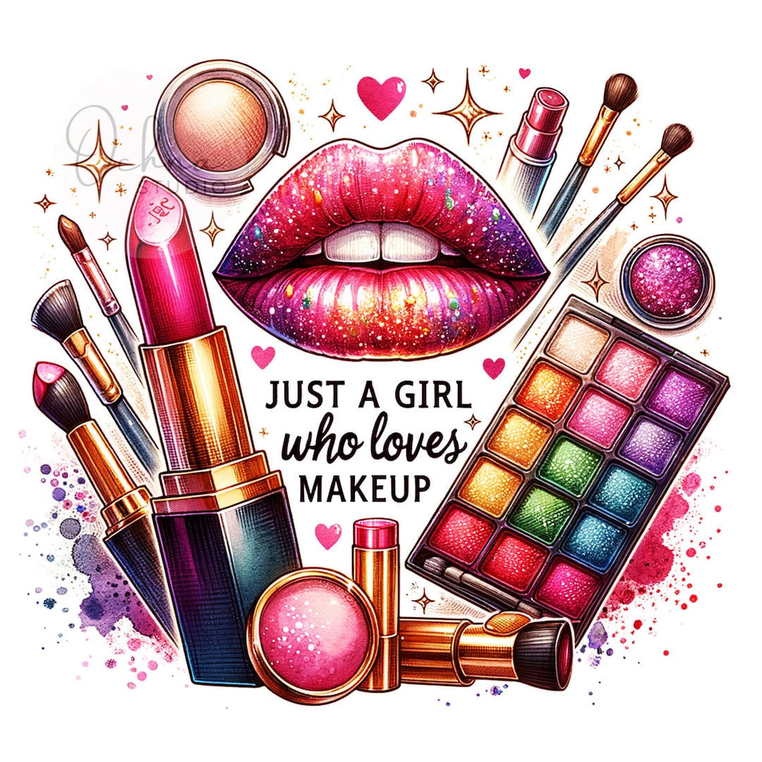 Just A Girl Who Loves Makeup PNG, Cosmetics Png, Makeup Artist Png ...