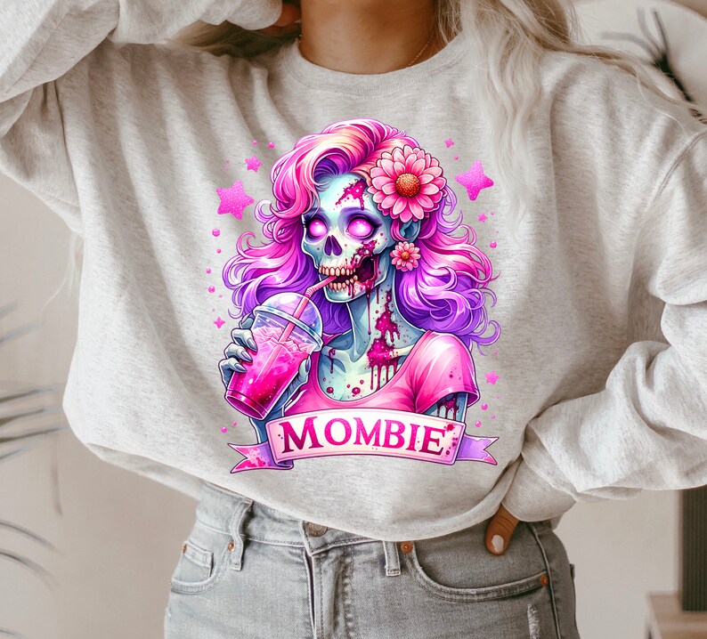 Mombie PNG, Funny Mom PNG, Zombie Mom Halloween Clipart, Mom Life ...