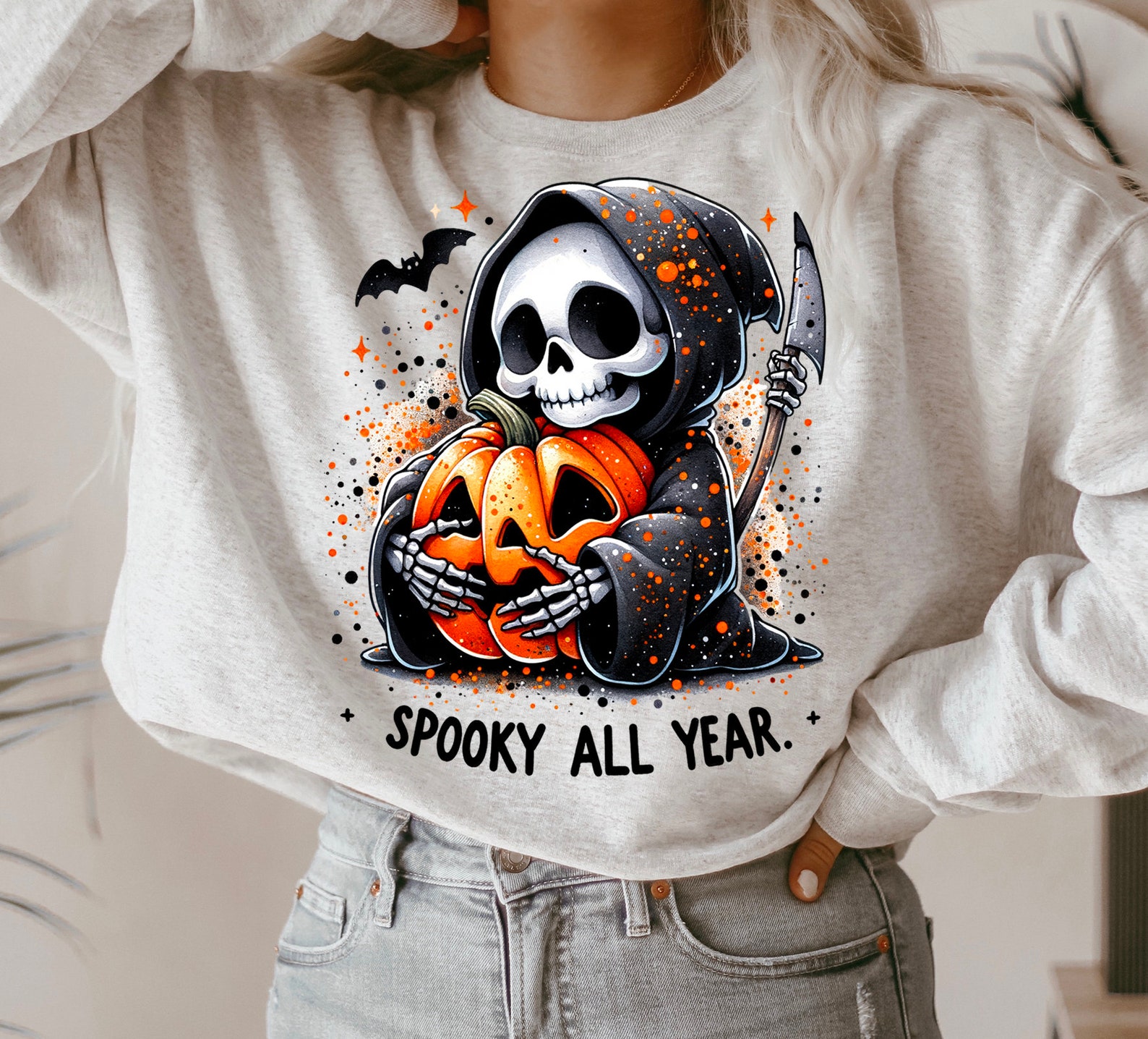 Spooky All Year PNG, Waiting for Halloween Clipart, Spooky Fall Vibes ...