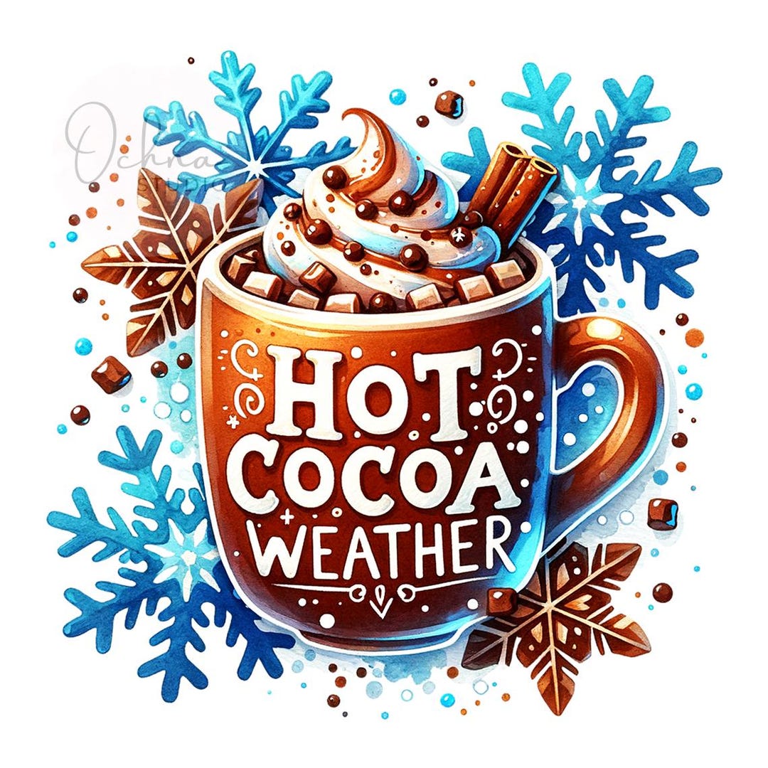 Hot Cocoa Weather PNG, Christmas Png, Christmas Mug PNG, Winter ...