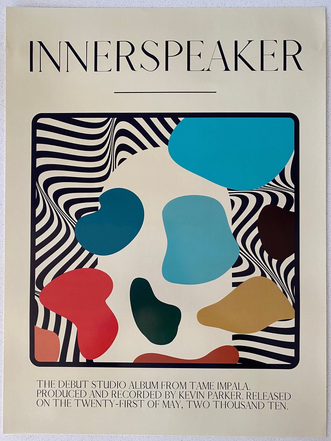 Tame Impala Poster Innerspeaker Album Psychedelic Modern Wall Art 12 X ...