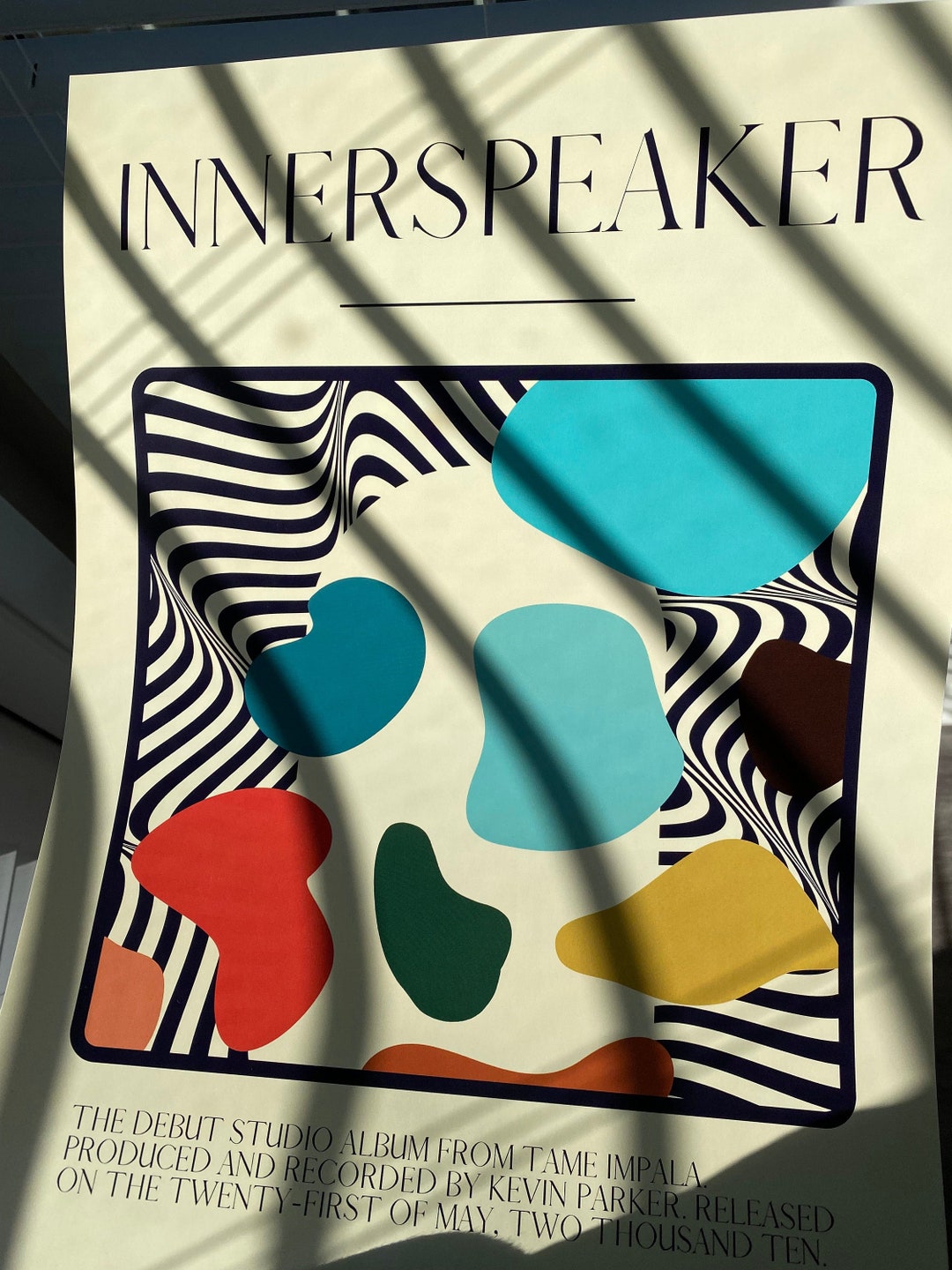 Tame Impala Poster Innerspeaker Album Psychedelic Modern Wall Art 12 X ...
