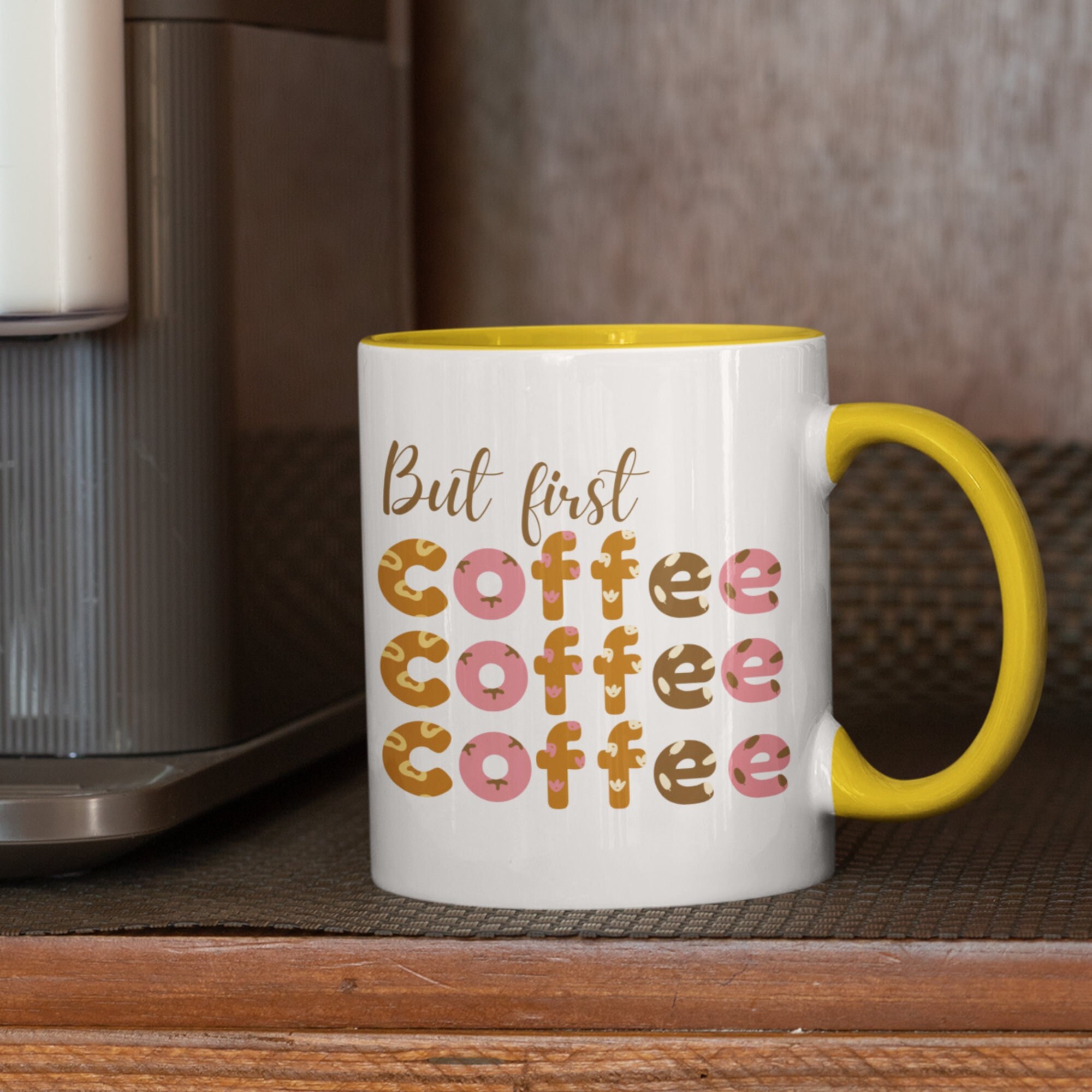 COLORFUL FANTASY GRAPHICS Are Printed on This Handmade Ceramic Coffee ...