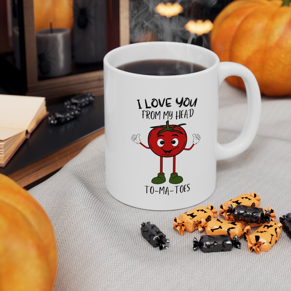 BEAUTIFUL, CUSTOMIZABLE CERAMIC Mug Features an Adorable Tomato Fruit ...