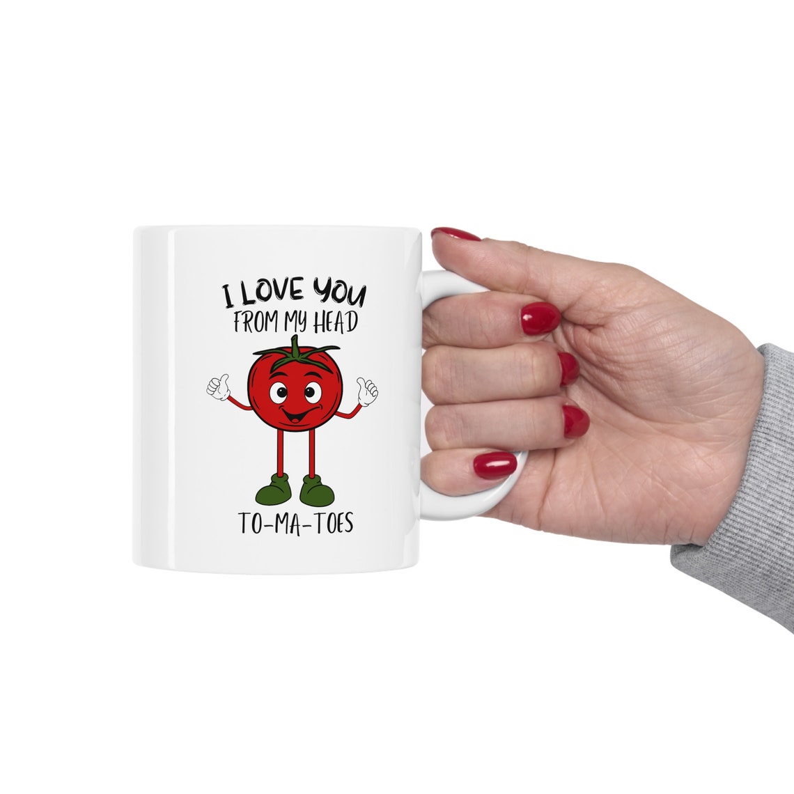 BEAUTIFUL, CUSTOMIZABLE CERAMIC Mug Features an Adorable Tomato Fruit ...