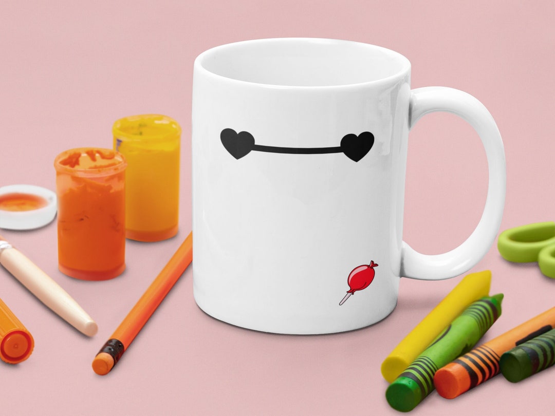 Baymax Ceramic Coffee Mug Big Hero 6 Minimalist Mug - Etsy