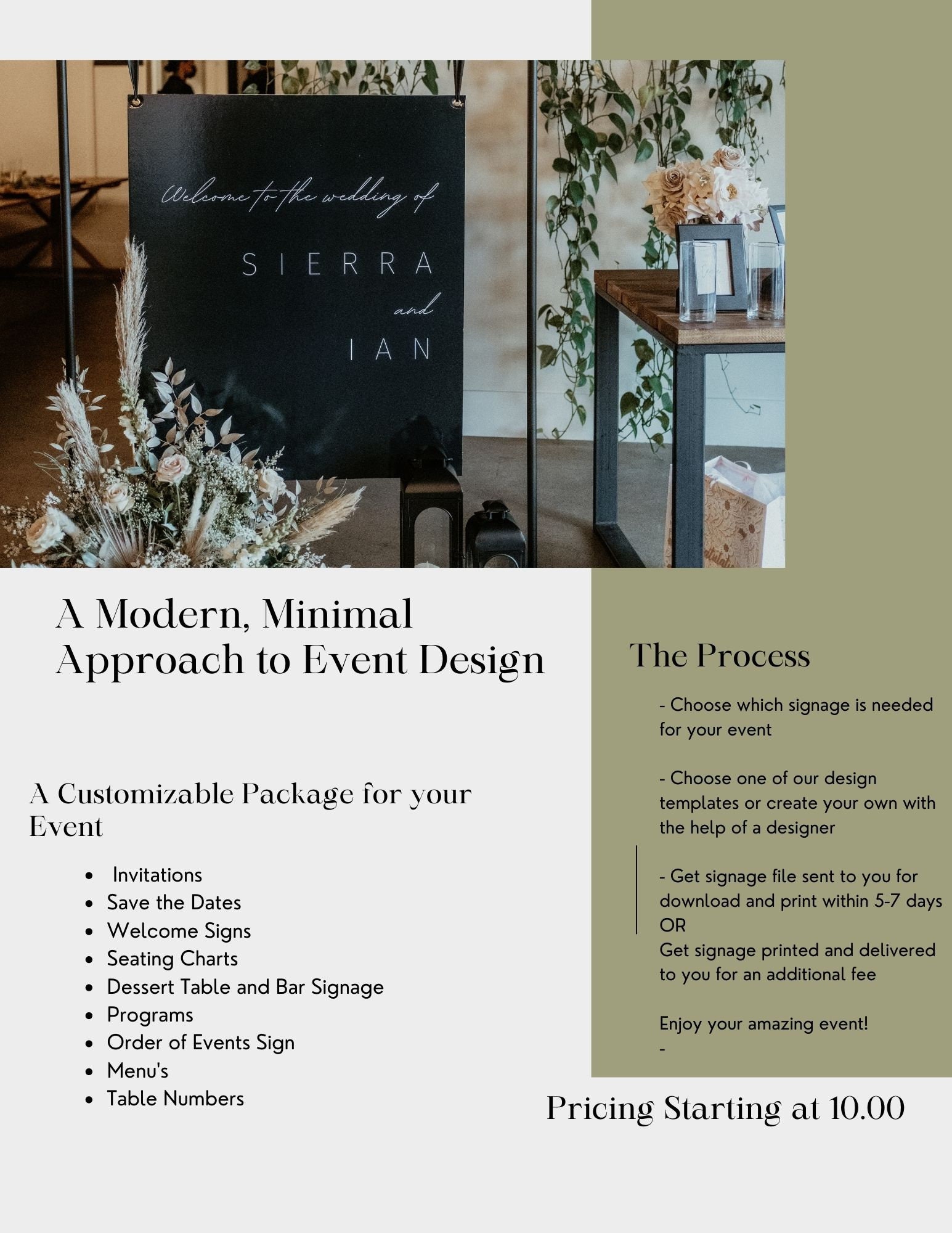 CUSTOM Wedding Signage Designs - Etsy