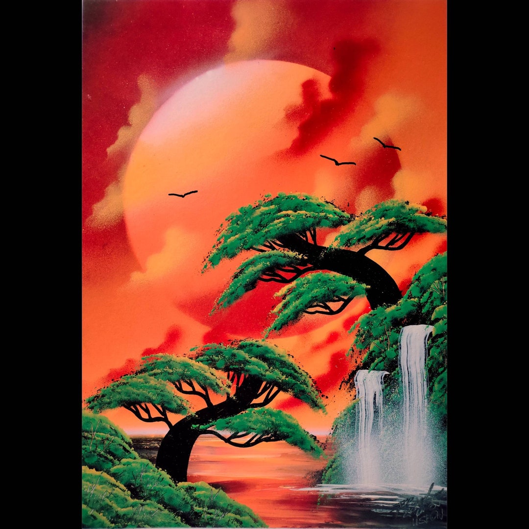 Spraypaint Art / Spray Paint Art / Galaxy Art / Space Home Decor ...