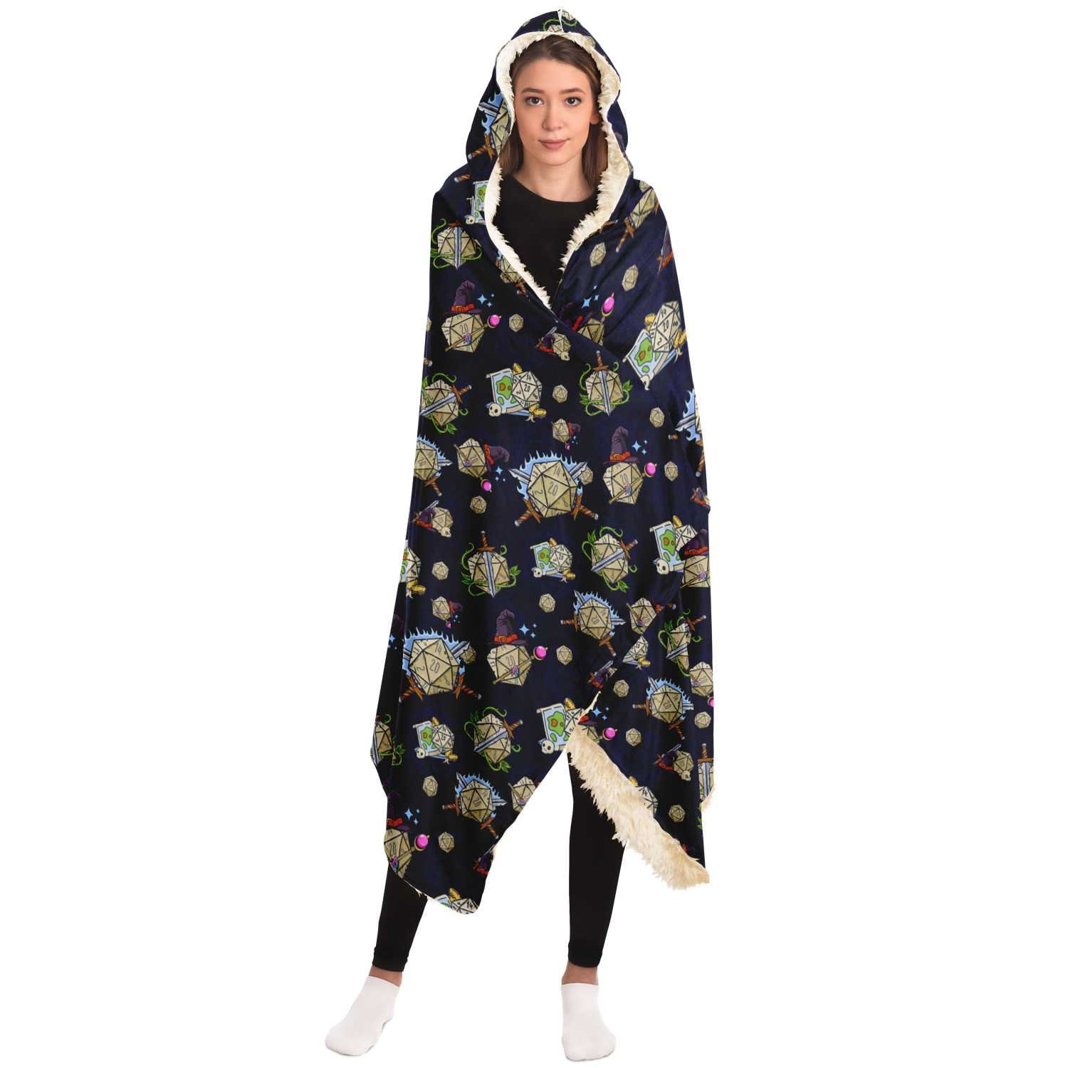 DND Hooded Blanket, Dungeon Master Gift, Funny DM Hoodie, Gaming ...