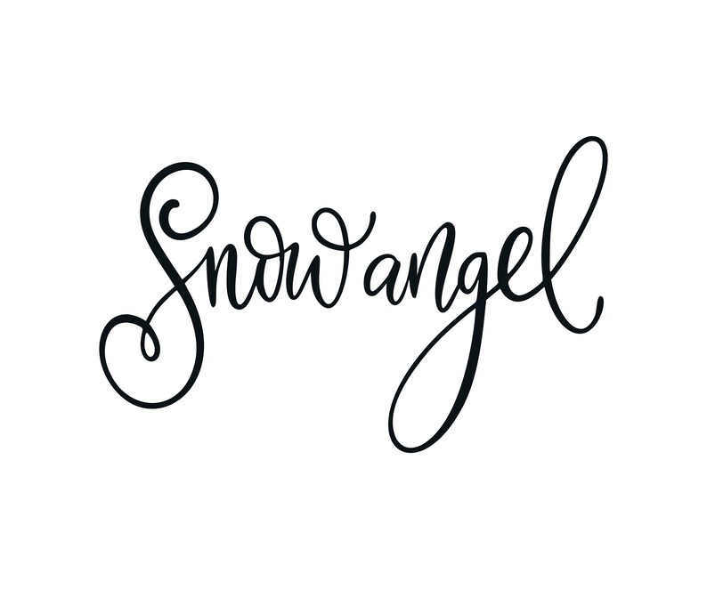 Christmas Snow Angel Quotes Letters , Winter Quotes , Printable Wall ...
