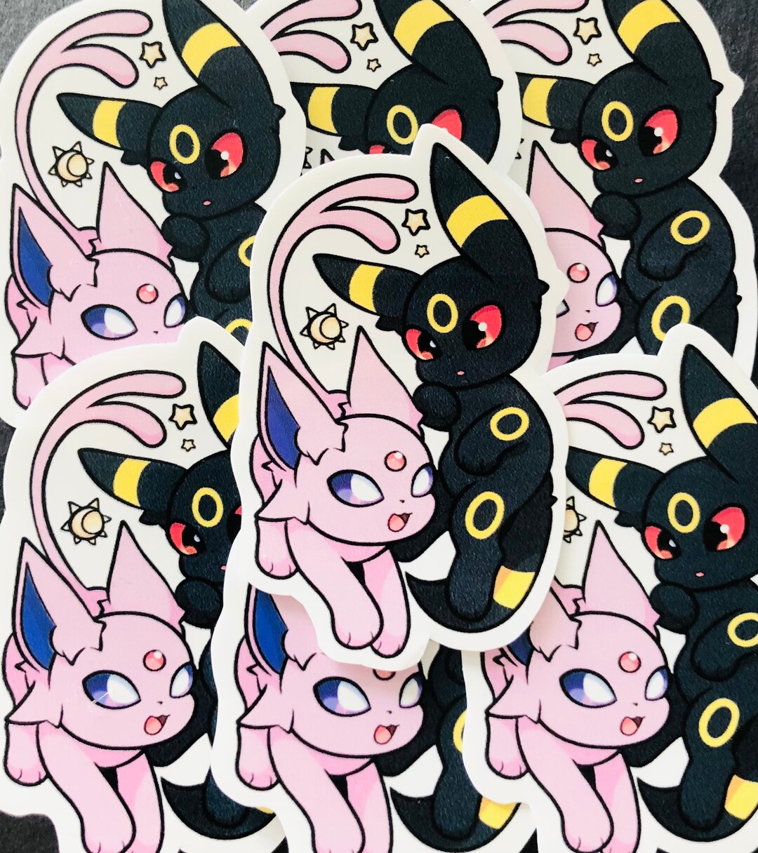 Espeon and Umbreon Sticker - Etsy