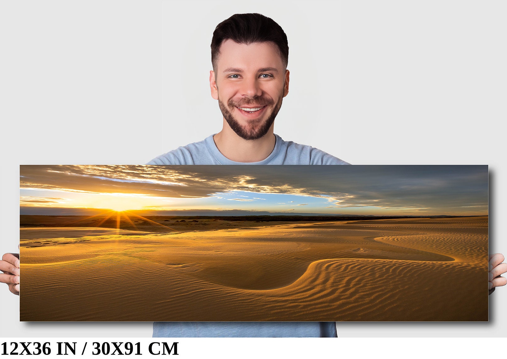 Sunset Sand Dune Patterns – Sky Art, Wall Decor, Print Canvas Acrylic ...