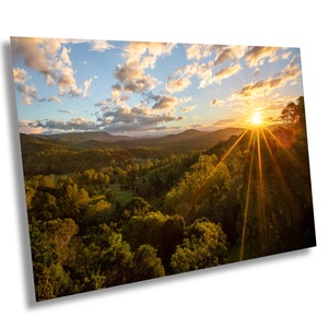 Afternoon Sunburst – Sunset Sky Art, Wall Decor, Print Canvas Acrylic ...