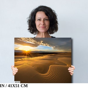 Sunset Sand Dune Patterns – Sky Art, Wall Decor, Print Canvas Acrylic ...
