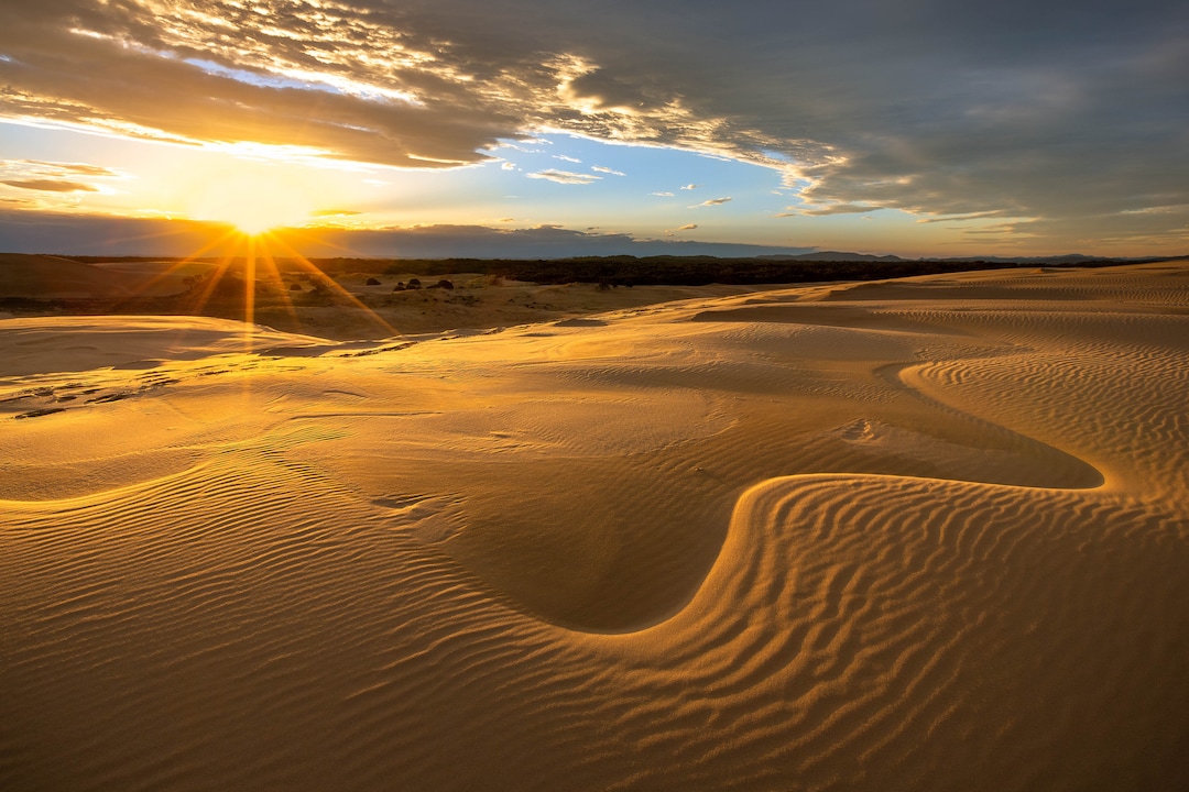 Sunset Sand Dune Patterns – Sky Art, Wall Decor, Print Canvas Acrylic ...