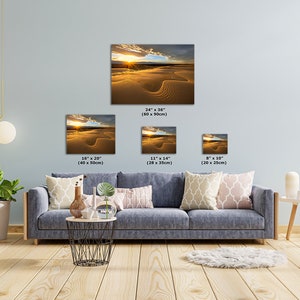 Sunset Sand Dune Patterns – Sky Art, Wall Decor, Print Canvas Acrylic ...