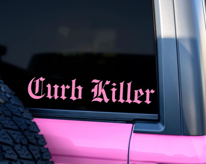 Curb Killer Bumper Sticker Vinyl Decal for Cars - Etsy