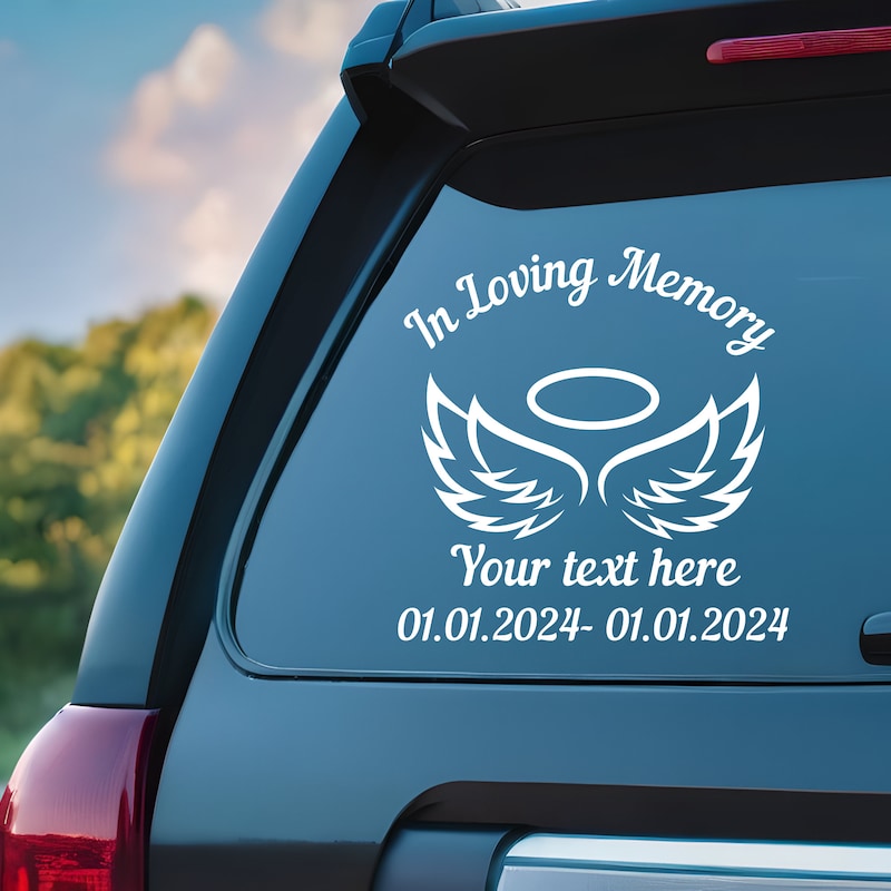 In Loving Memory Car Decal - Etsy