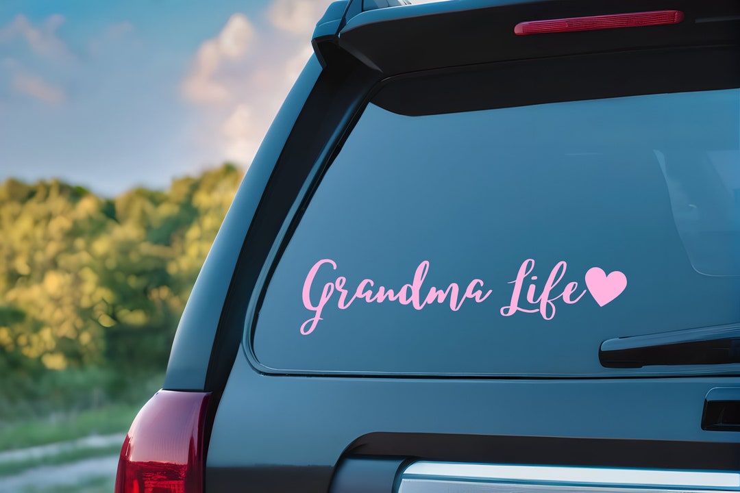 Grandma Life Vinyl Car Decal: Car Accessories - Etsy