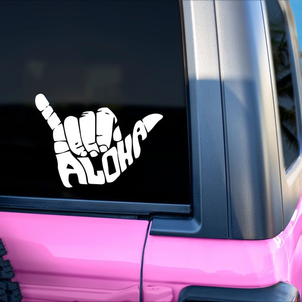 Aloha Car Decal - Etsy